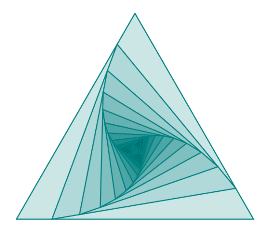 Triangles en rotation – TikZ.fr
